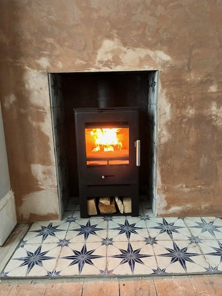 The Bohemia x30 Cube Stove with Fireplace Tiles – Westcombes